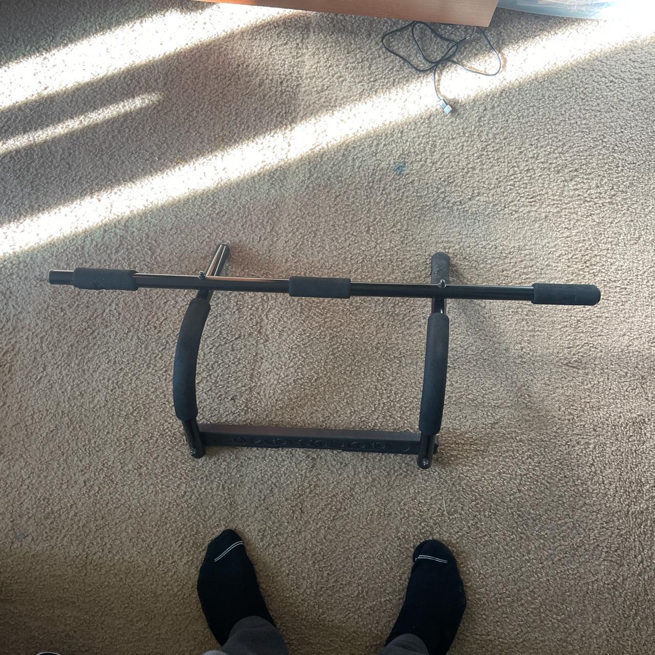 Golds gym black pull up bar - Depop