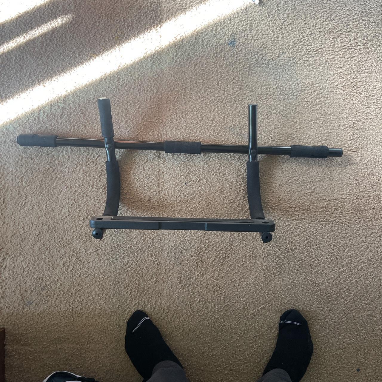 Golds gym black pull up bar - Depop