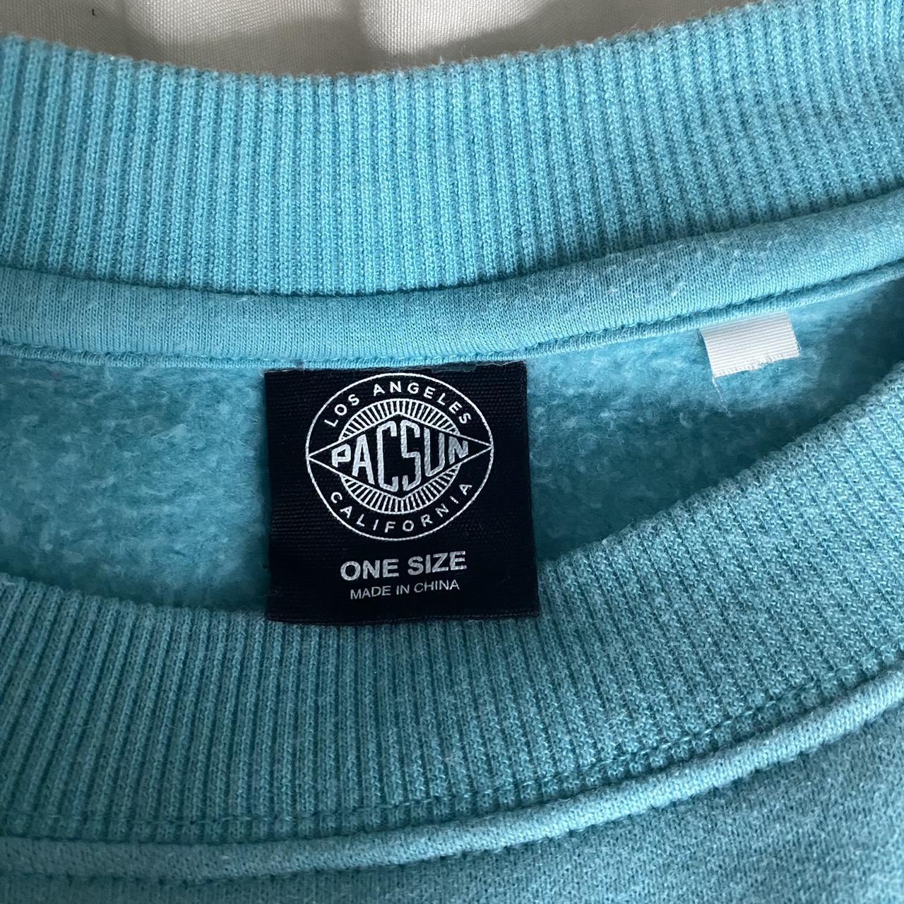 PacSun Women's Blue and White Sweatshirt | Depop