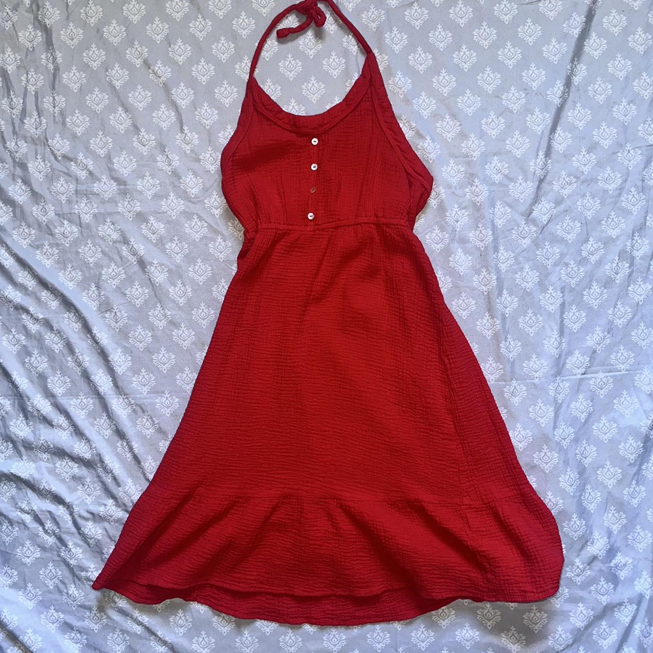 Beautiful Red Summer Dress- Size Medium (Could fit... - Depop