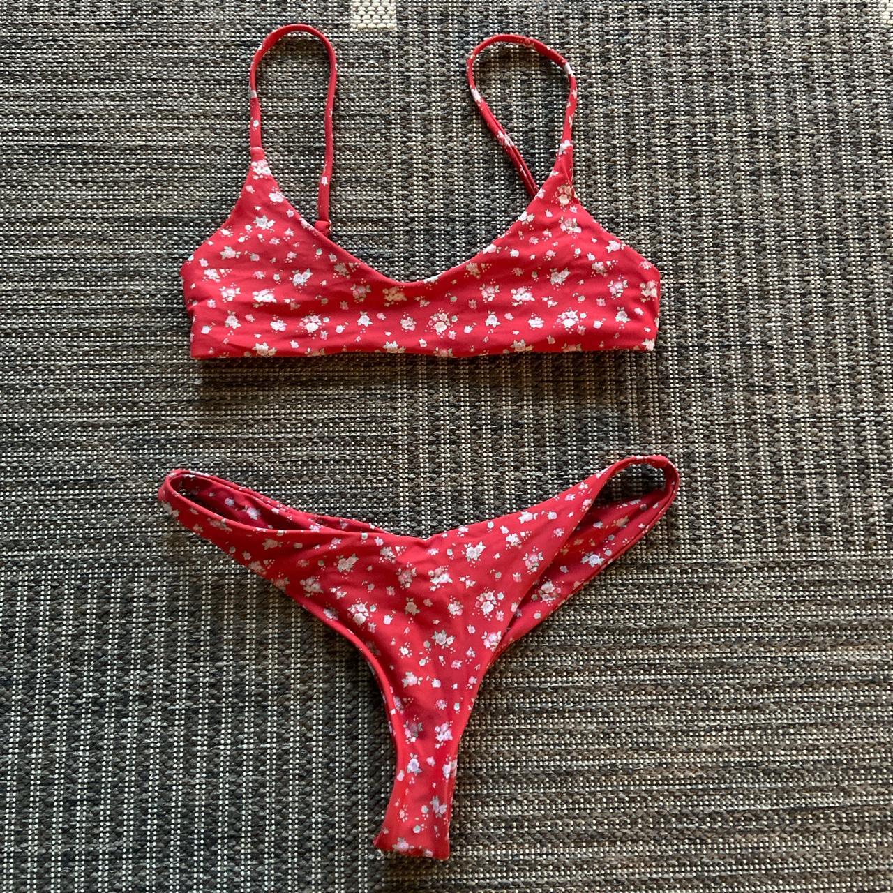 Tiger Mist Women's Red Bikinis-and-tankini-sets | Depop