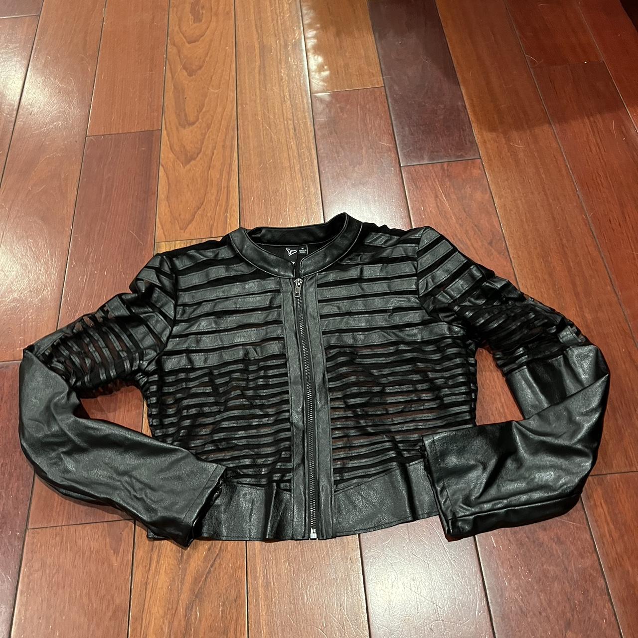 Windsor mesh striped jacket - Depop