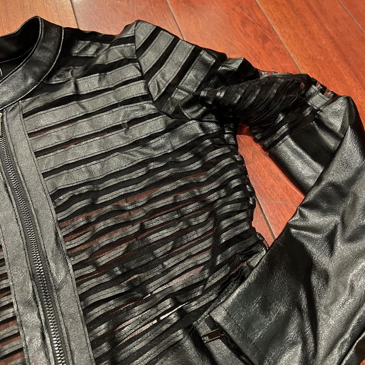 Windsor mesh striped jacket - Depop