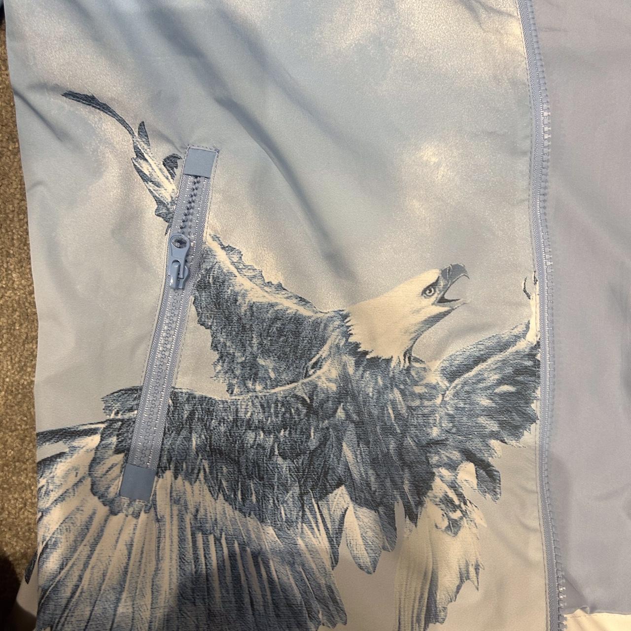Trapstar eagle zip windbreaker 🦅 Light blue/white... - Depop