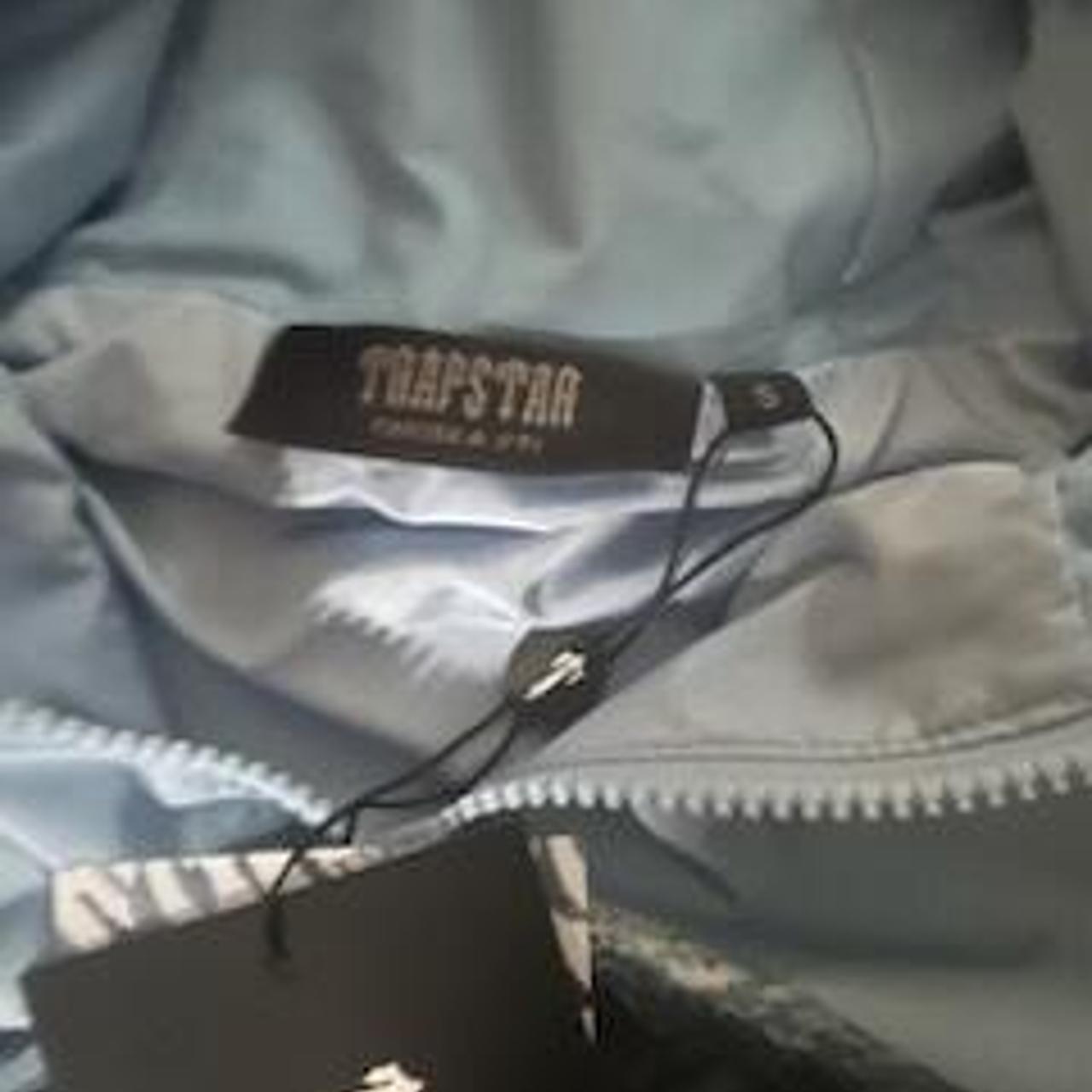 Trapstar Eagle Zip Windbreaker🩵 Blue/white Size... - Depop