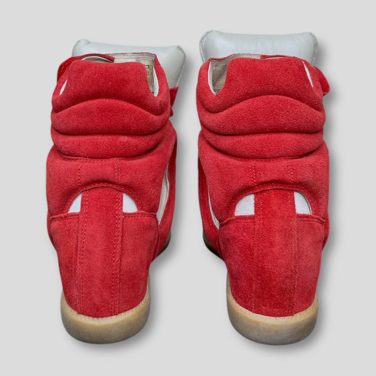 ISABEL MARANT Bayley Star Red Sneaker Wedges Size... | Depop