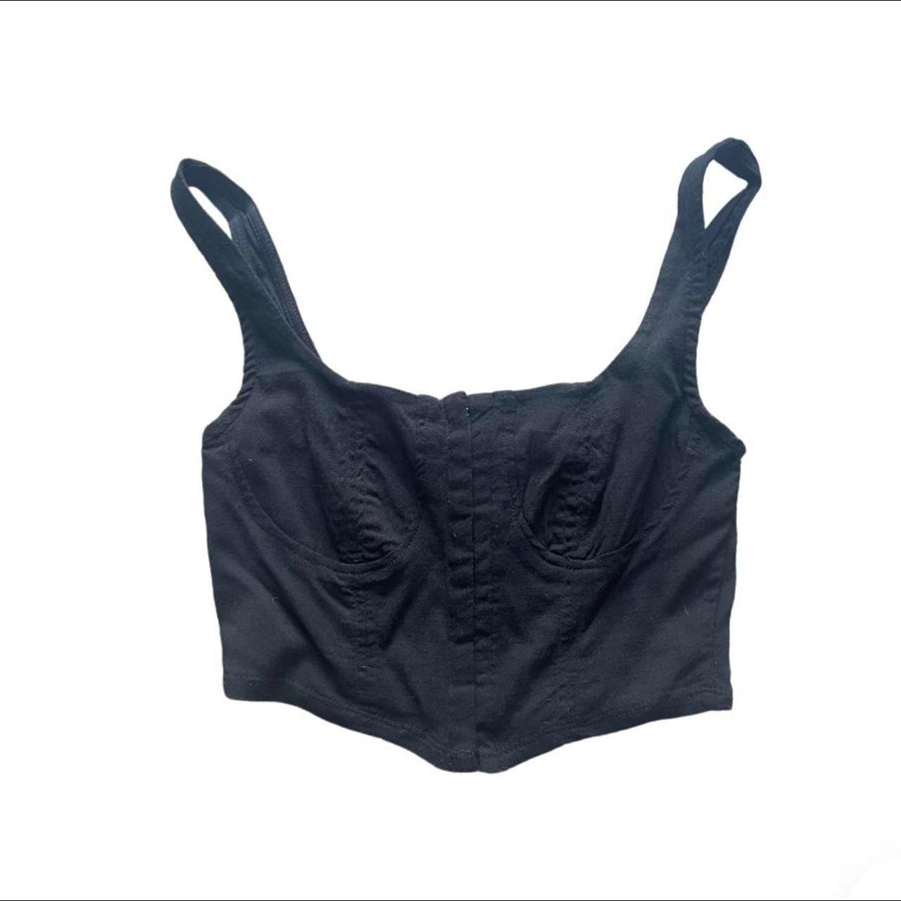 Wild Fable wireless corset top black. Never worn,... - Depop