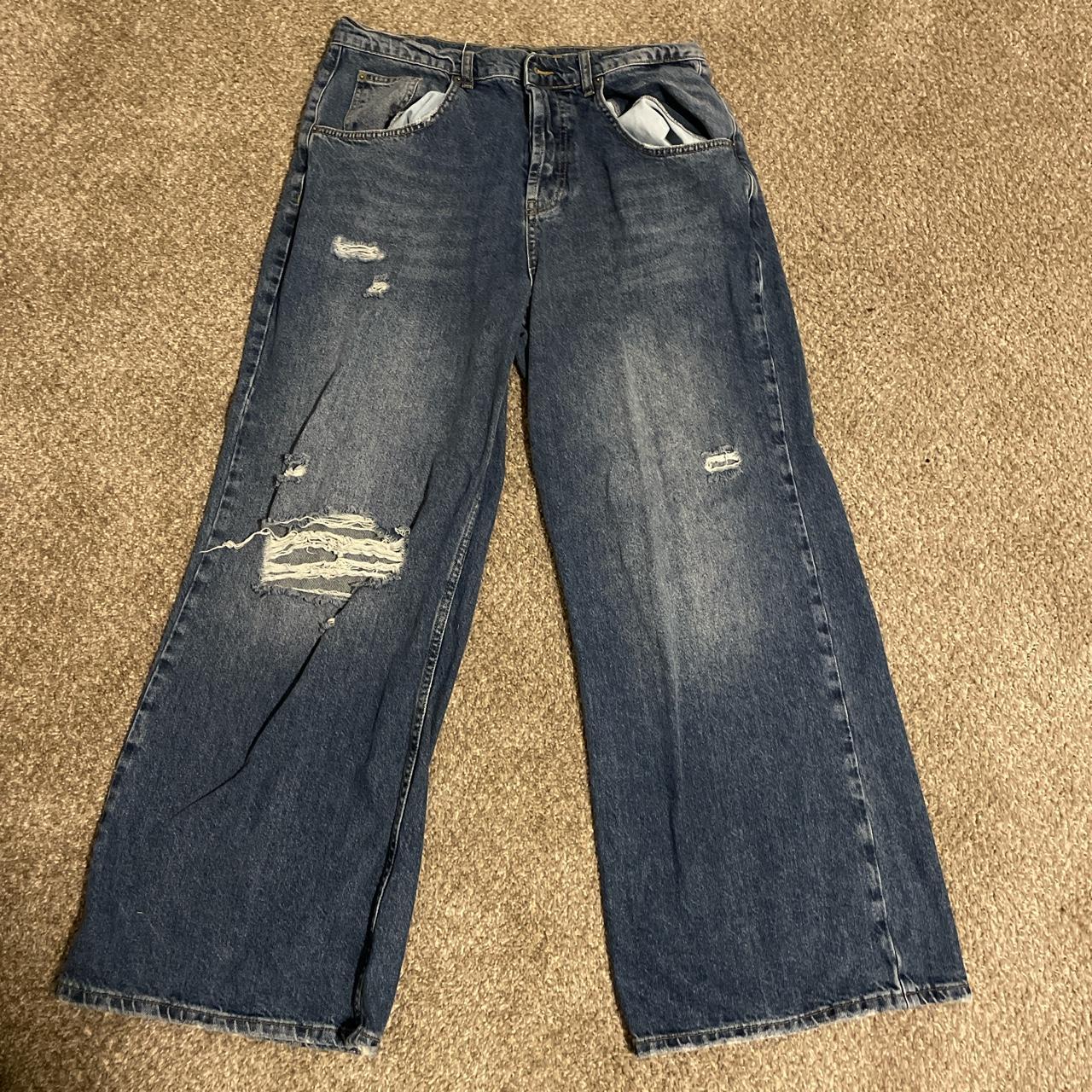 Jaded London Colossal Denim Worn Once #denim #jeans... - Depop
