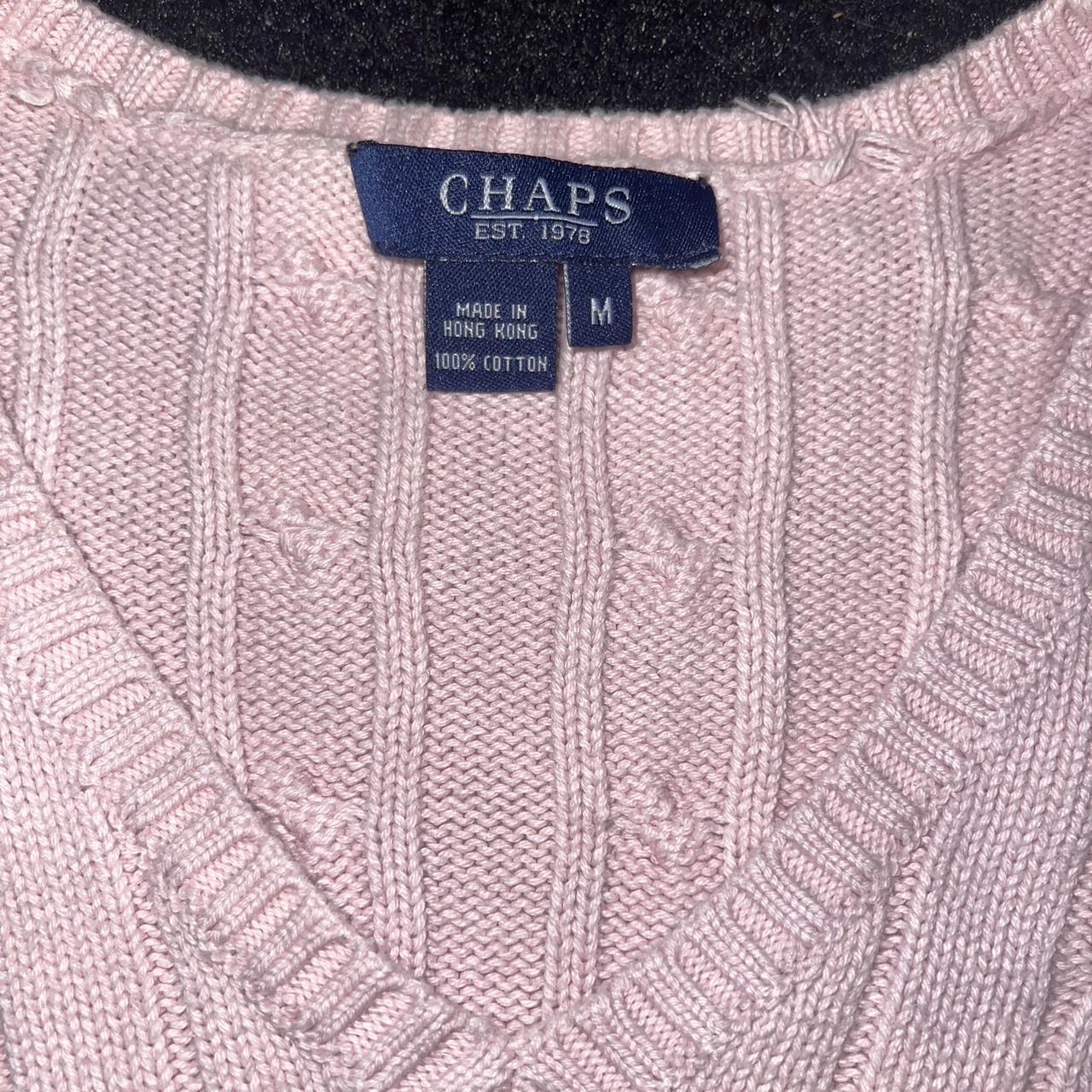 Chaps Women's Pink Jumper | Depop
