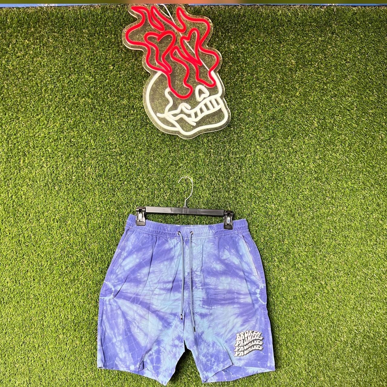 BROKEN PROMISES CO TIE DYE SHORTS💙 Size Medium- Fits... - Depop