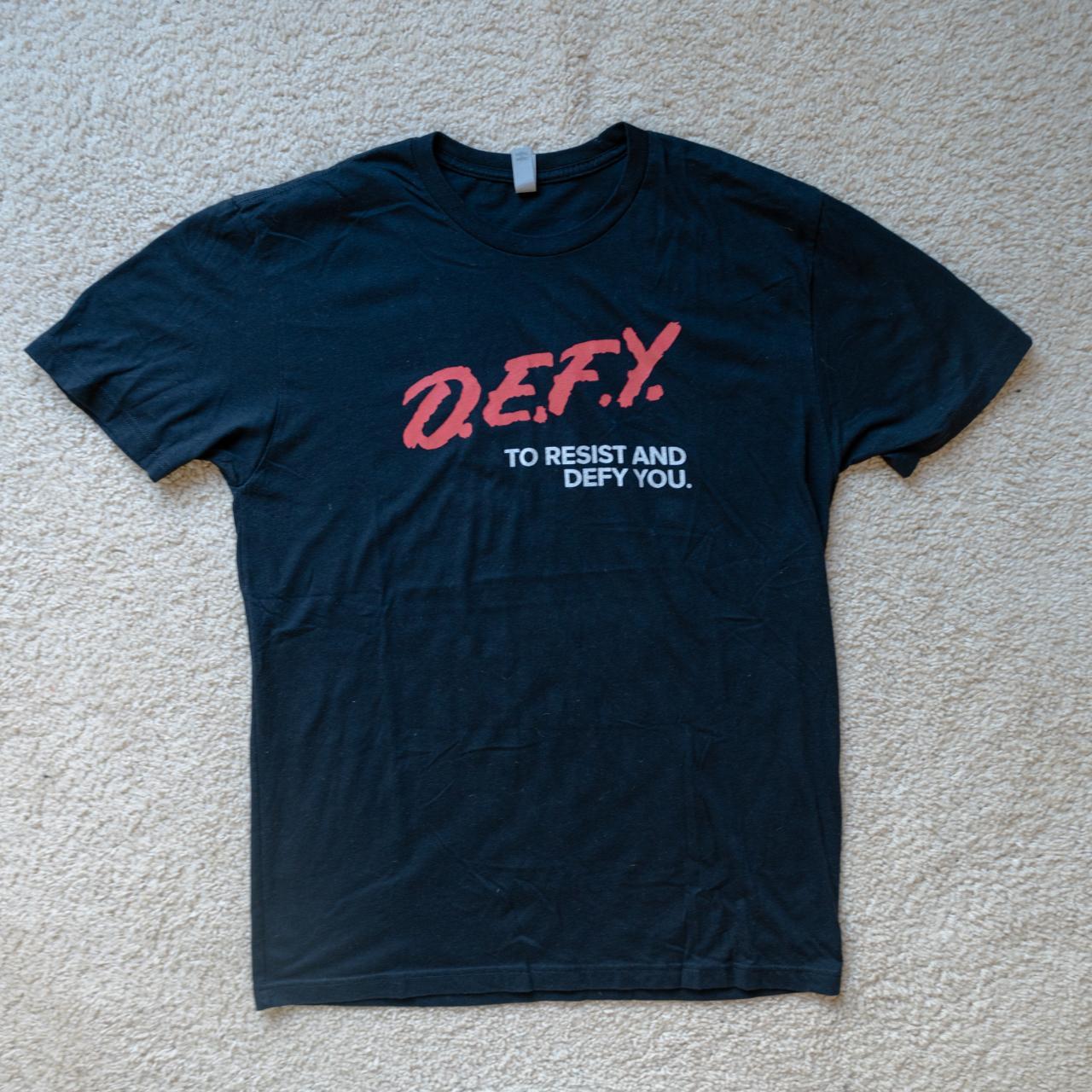 Defy NW Wrestling DARE Rip Tee Shirt DefyNW DARE... - Depop