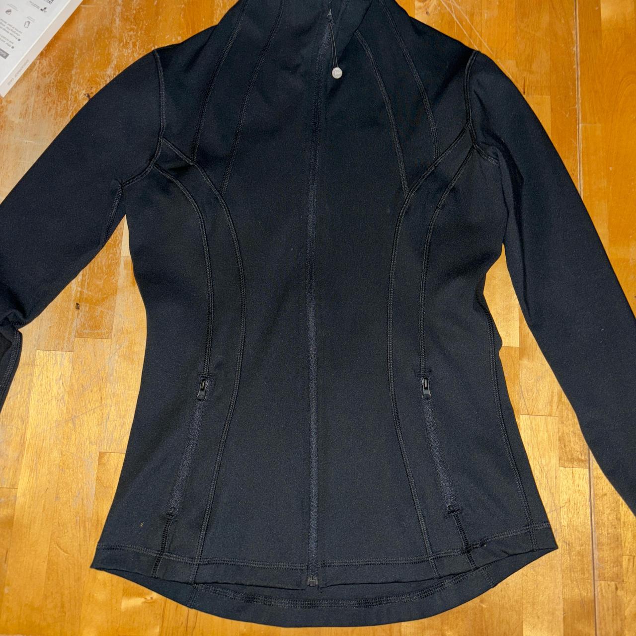 Fitted black active jacket- lululemon define dupe... - Depop