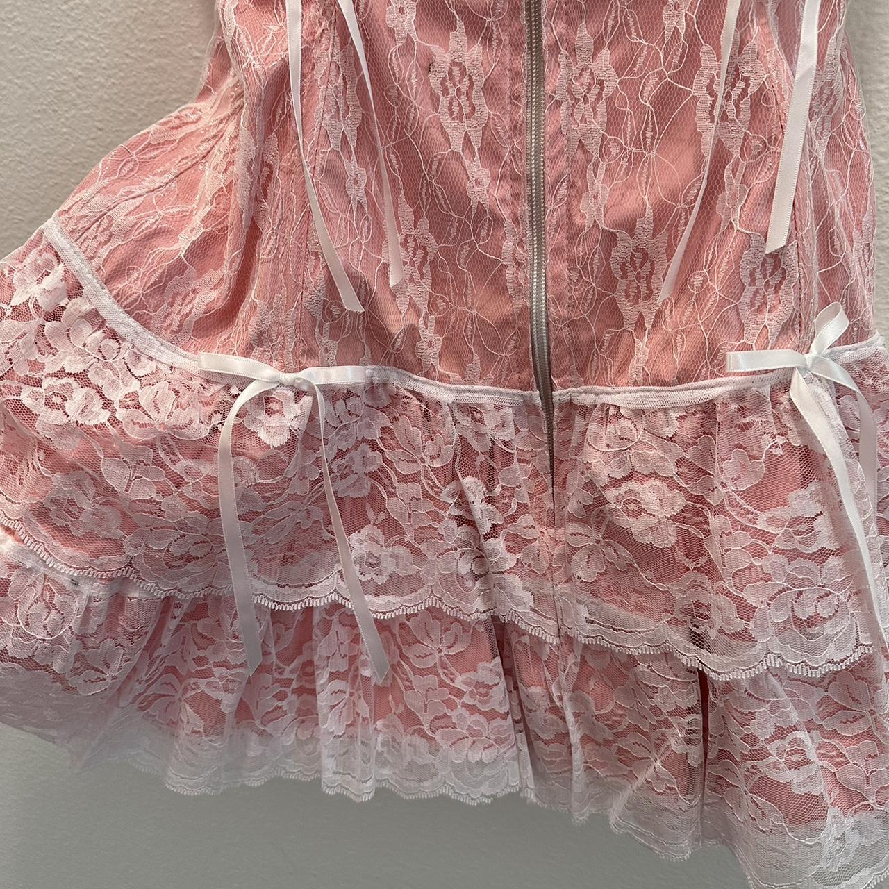 PHAZE pink lacey dress this dress is so adorable, I... - Depop