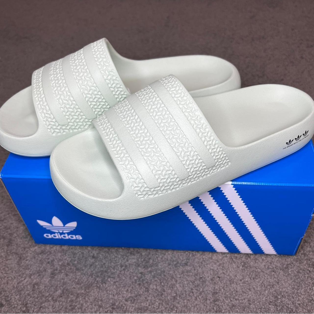 Adidas slides Size 8 US women’s Brand new in... - Depop