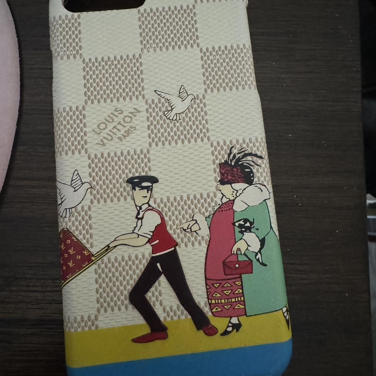 Louis Vuitton Iphone8 Plus Case Blue japan - Depop