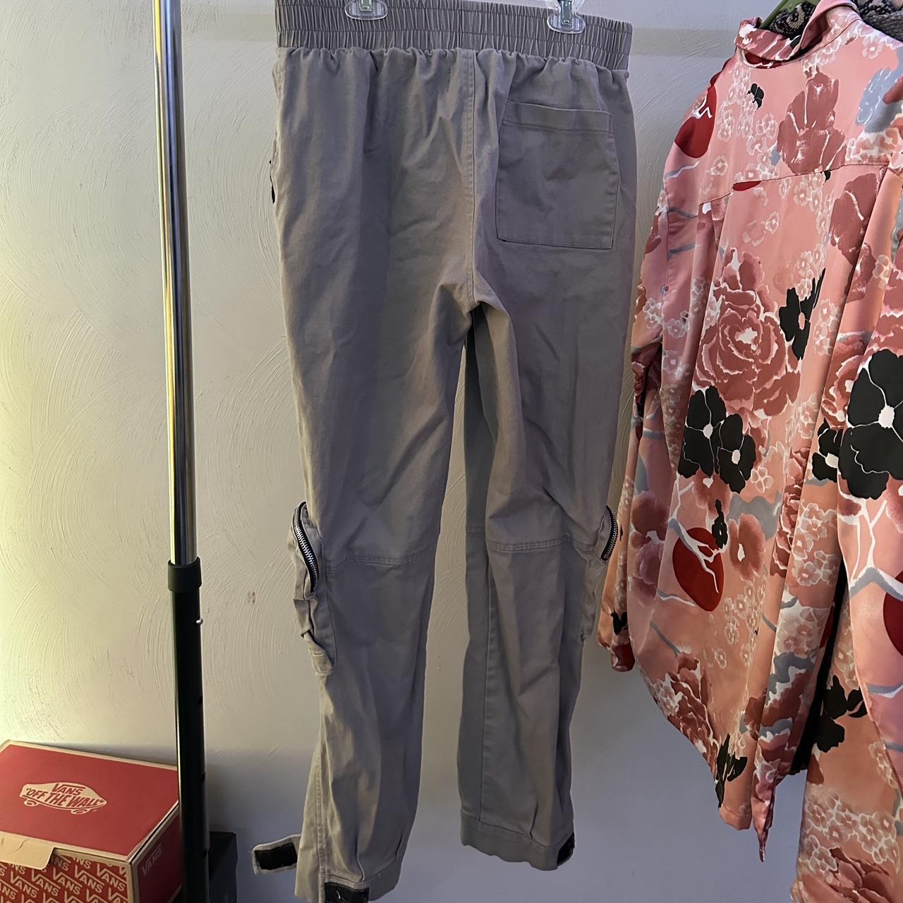 Multi zip cargo pants Really cool adjustable cargos | Depop