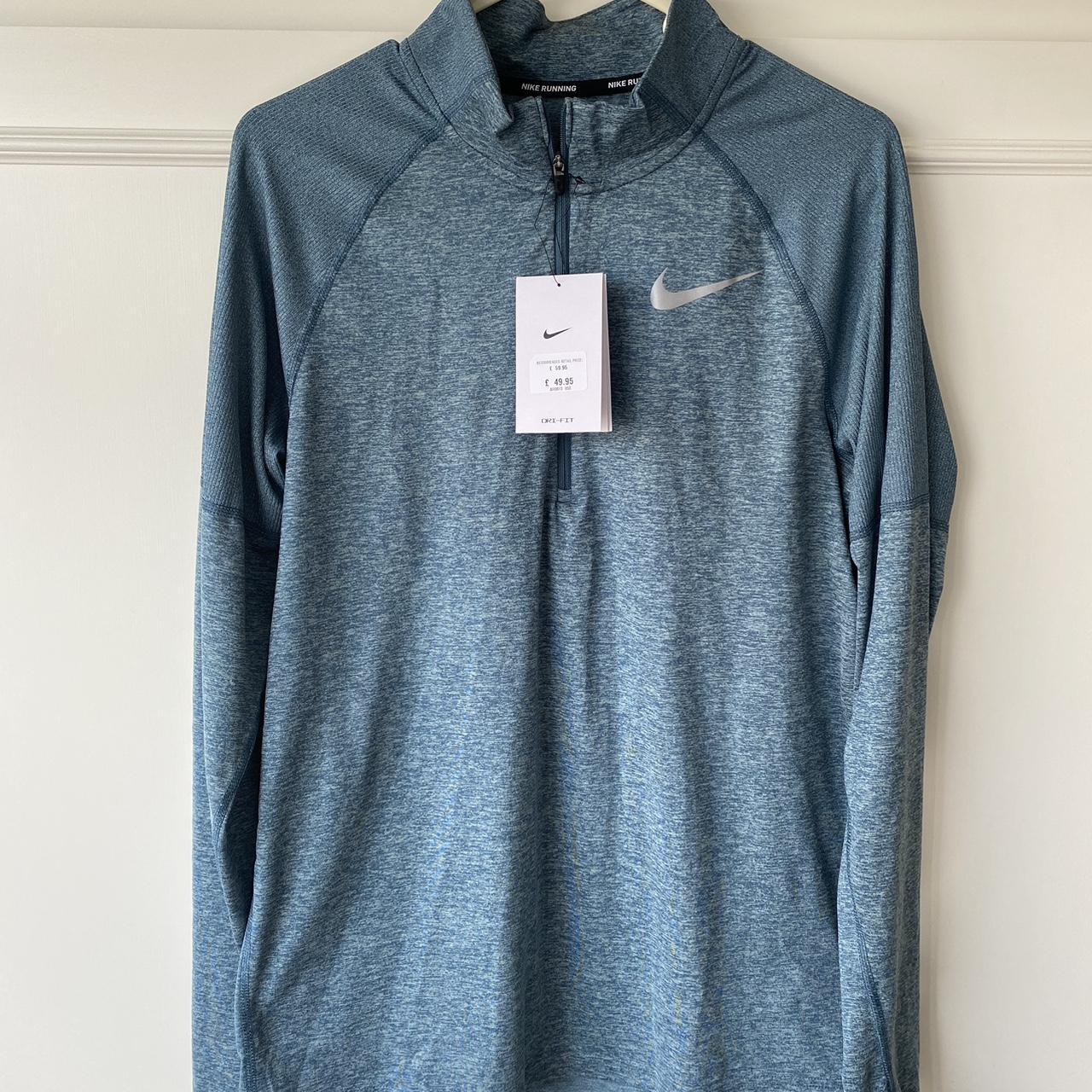 Nike Dri fit zip up brand new never worn with tags.... - Depop