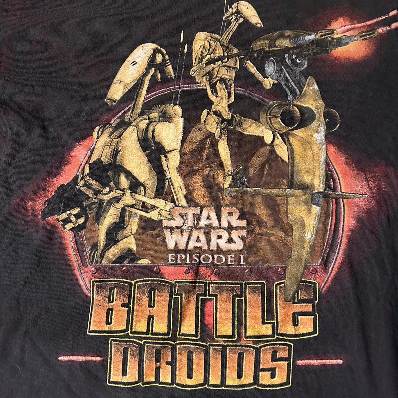 Vintage 90s Star Wars Movie Promo Battle Droid... - Depop
