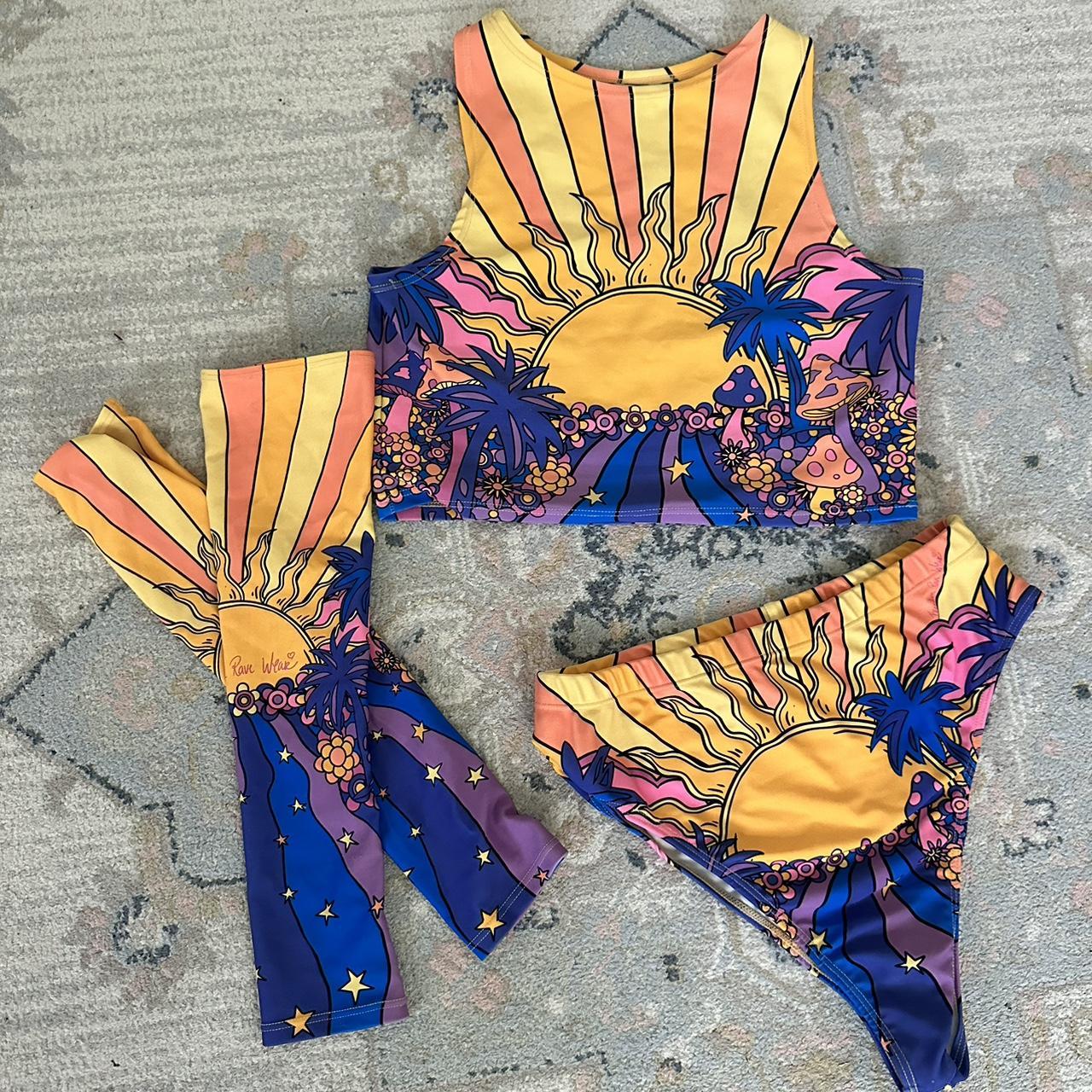 Freedom Rave Wear Grove Crop Top, Grove High... - Depop