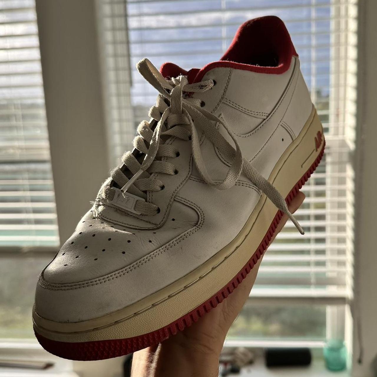 [BEING DRAWN ON] Custom Af1 Red Sole Size (10.5)... - Depop