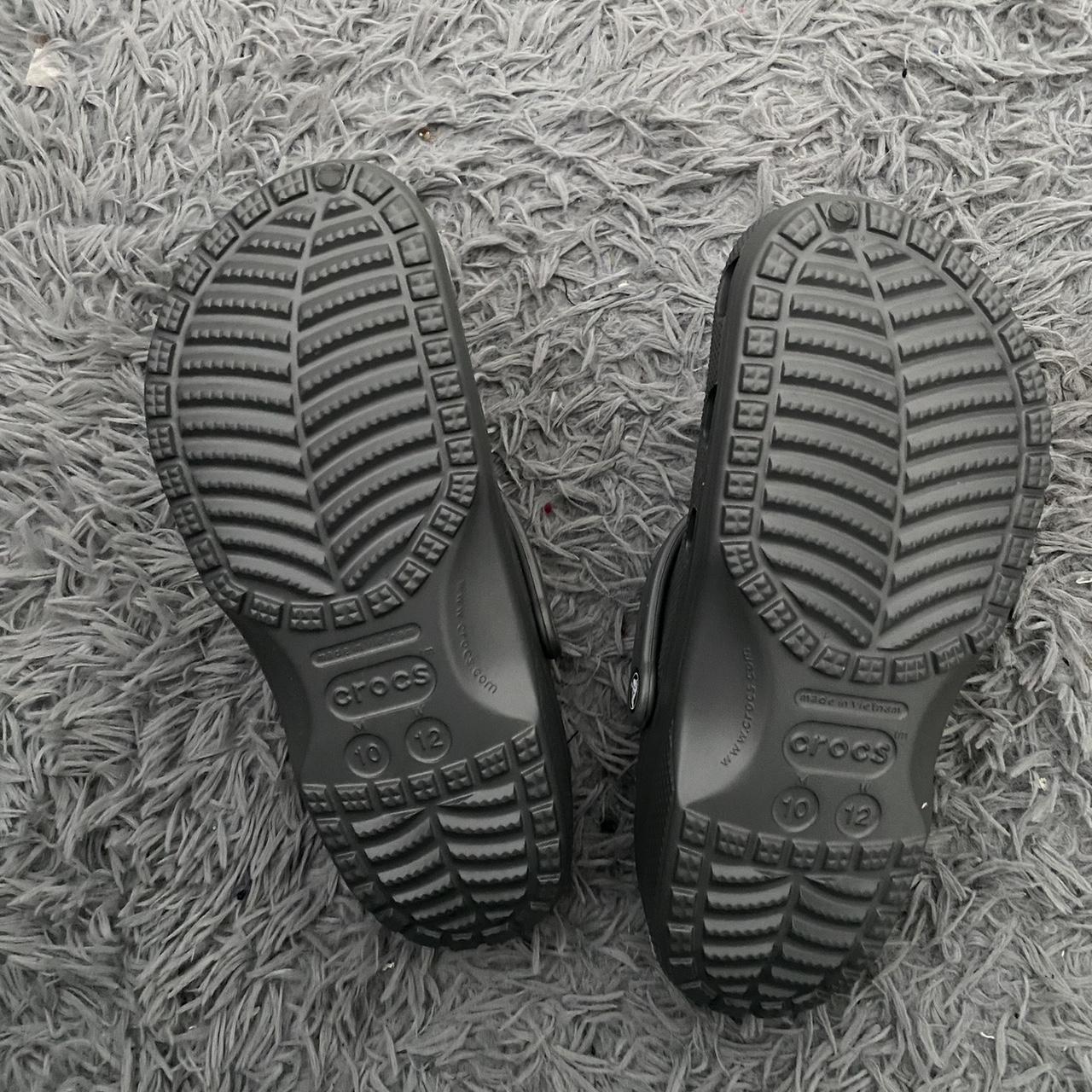 Grey crocs Never Worn Size 10 - Depop