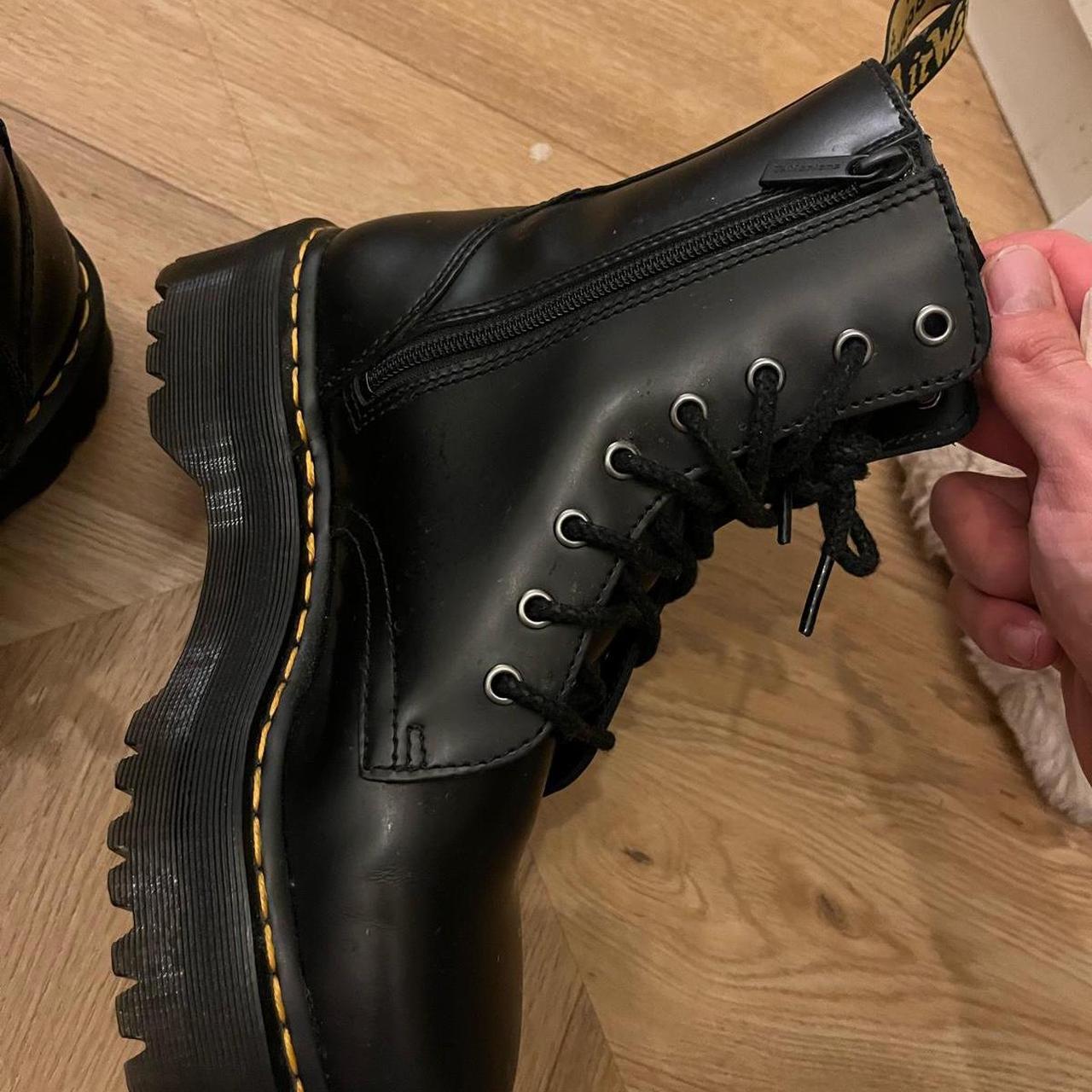 Jadon smooth leather Platform Doc Marten boots in... - Depop