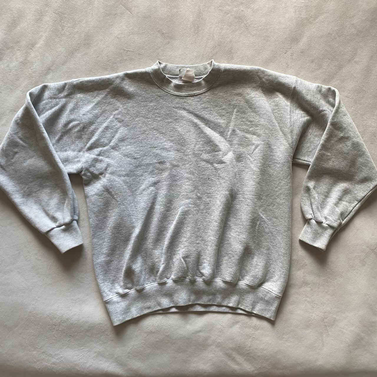 vintage light grey crew neck by pro-spirit select... - Depop