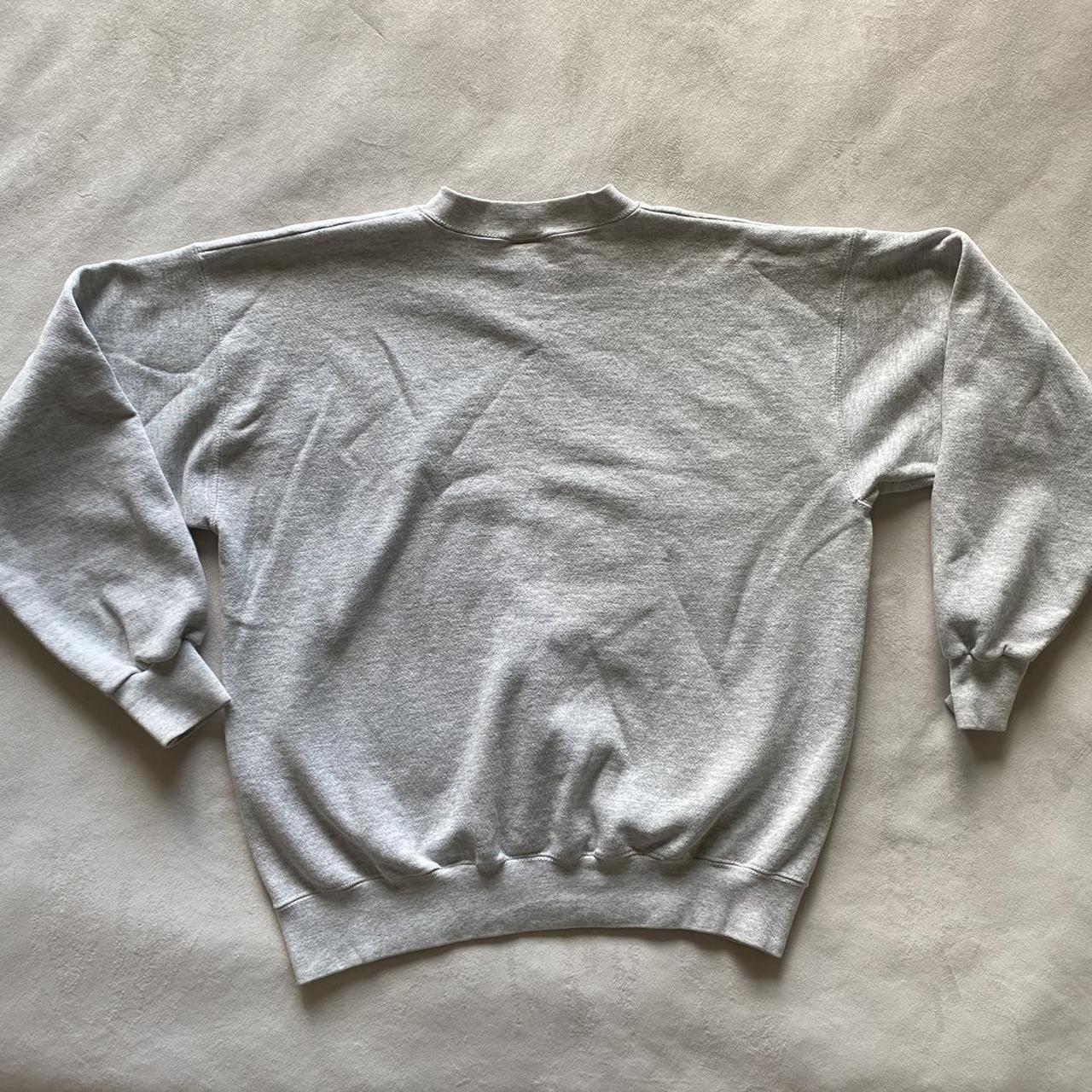 vintage light grey crew neck by pro-spirit select... - Depop
