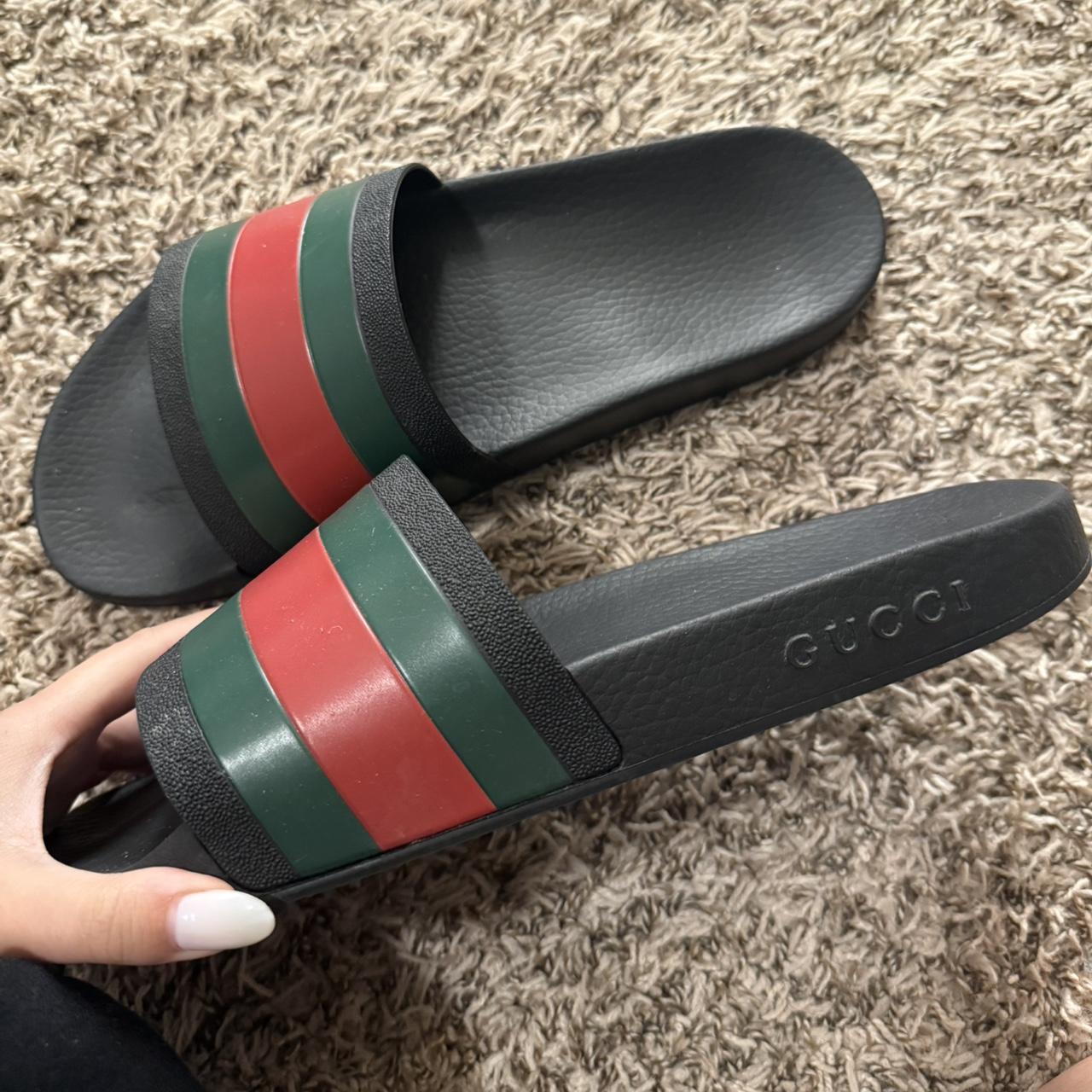 100% authentic gucci flip flops price is lowered... | Depop
