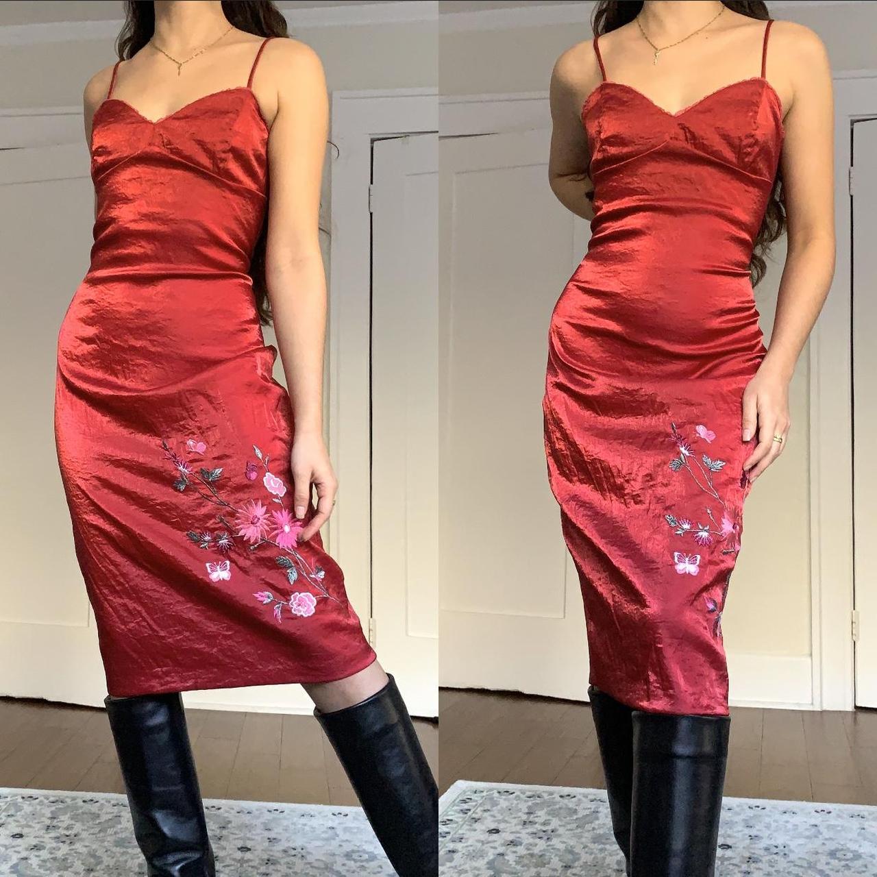 Womens Red Dress Depop