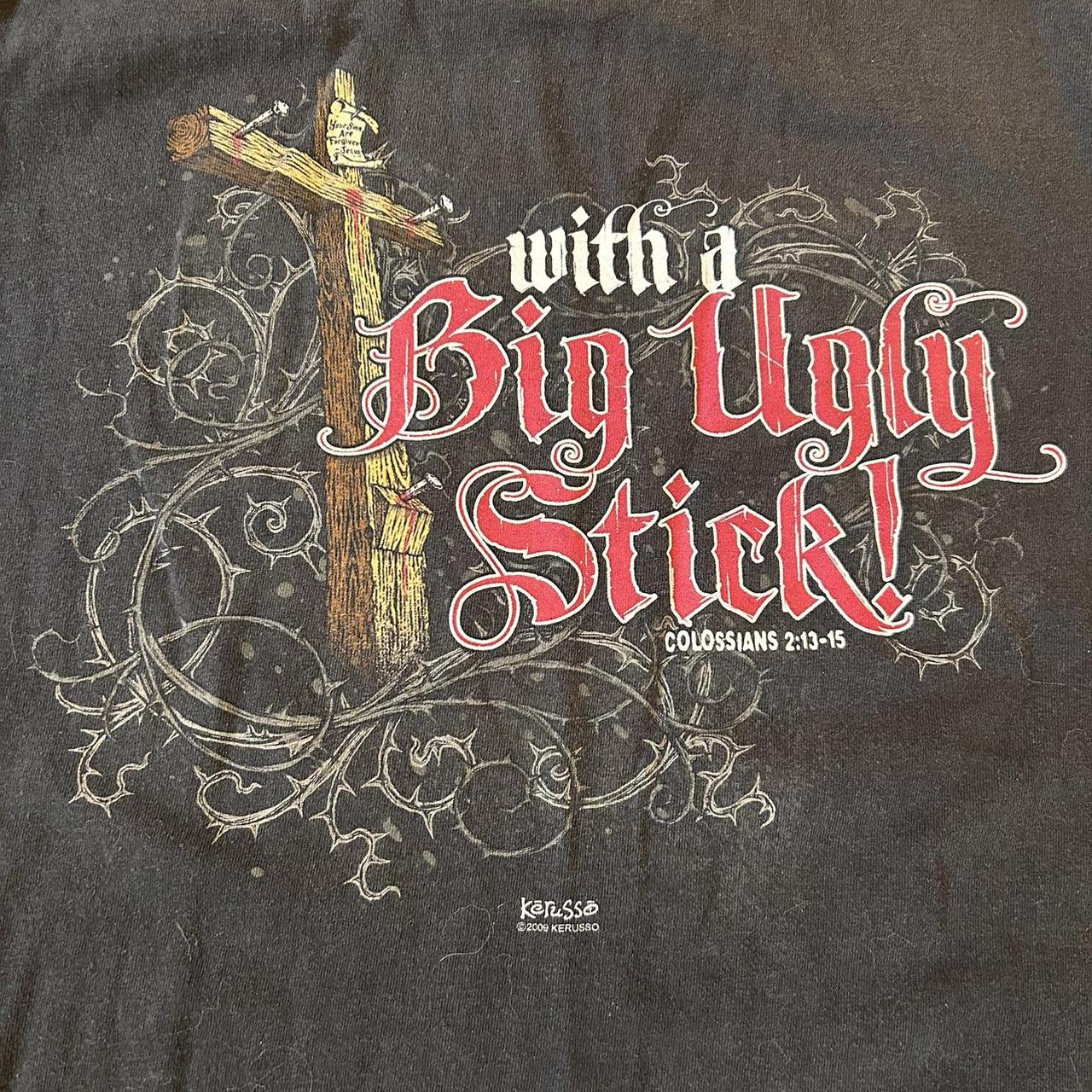 Vintage Y2K Jesus Christian t shirt Cool goth... - Depop