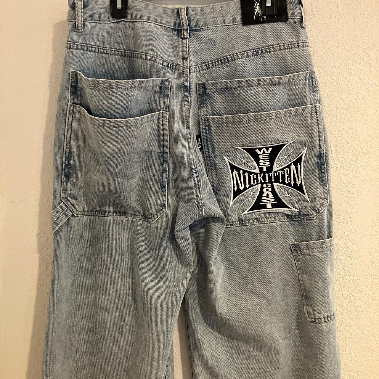 Light blue wash nickitten west coast jeans ON HOLD... - Depop