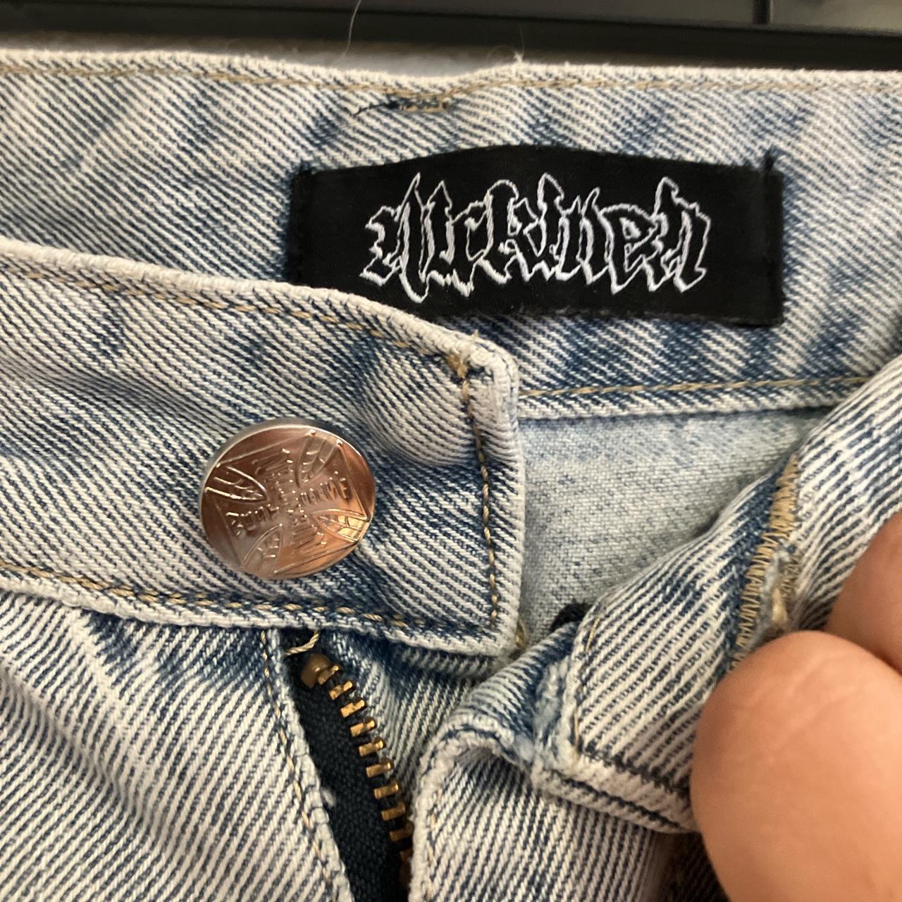 Light blue wash nickitten west coast jeans ON HOLD... - Depop