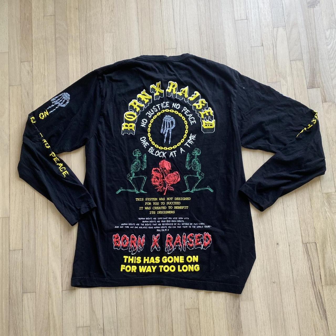 Born x Raised Long Sleeve T-Shirt Great Condition... - Depop