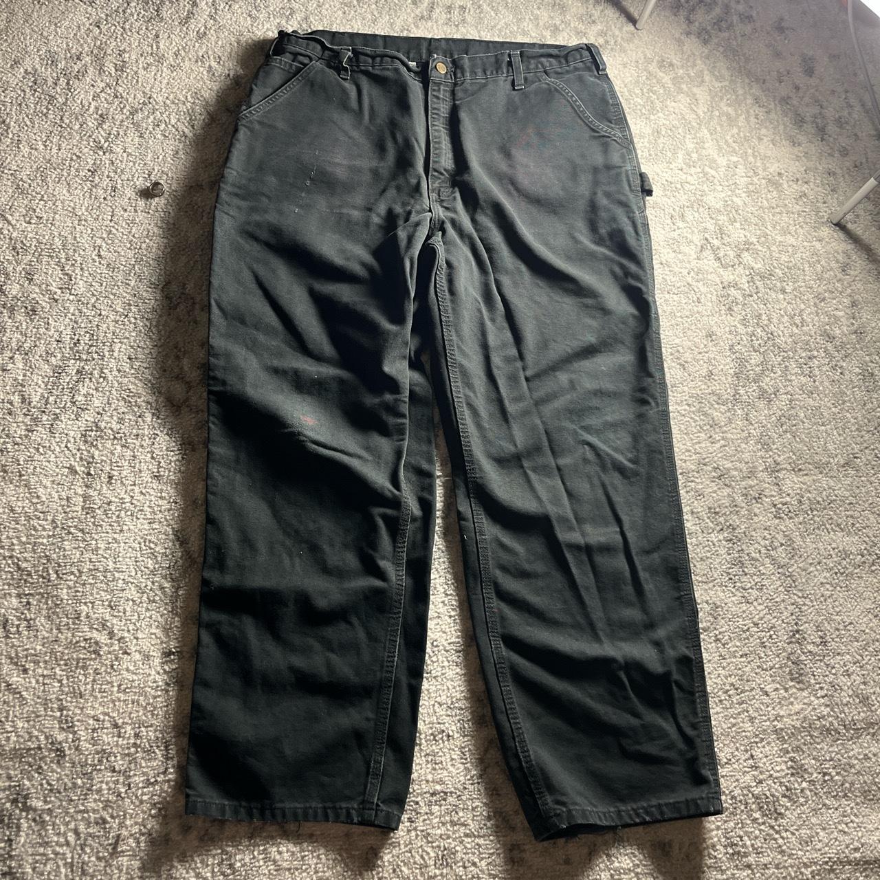 Vintage Carhartt Fall Workwear Carpenter Black... - Depop