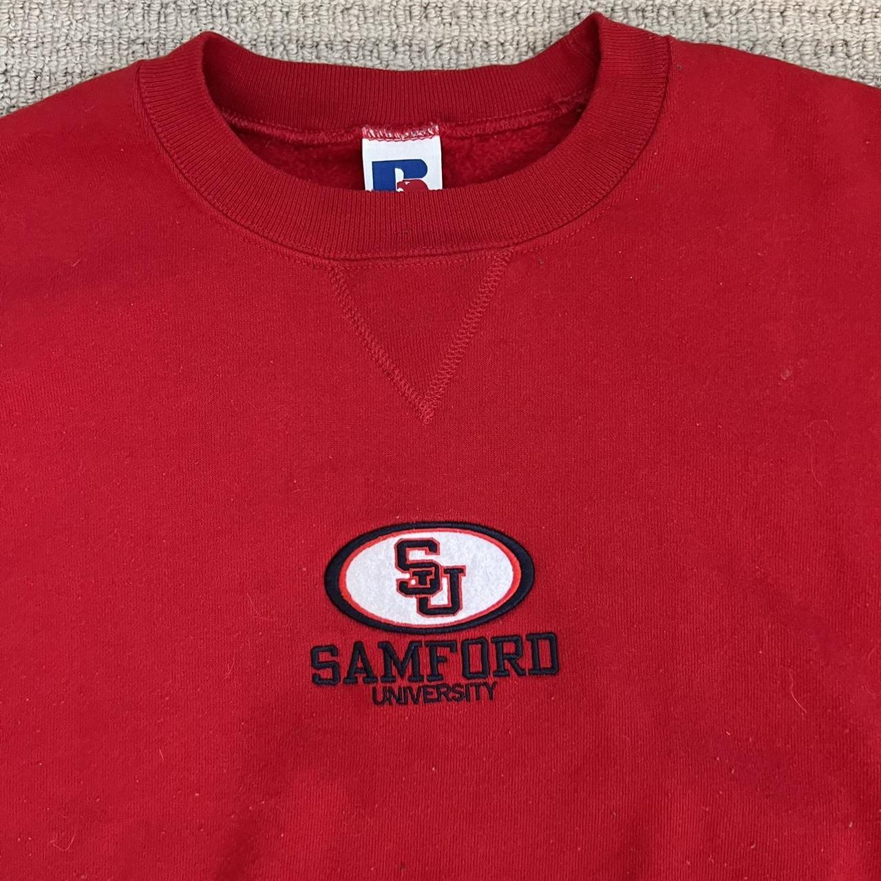Vintage Russell Crewneck Samford university... - Depop