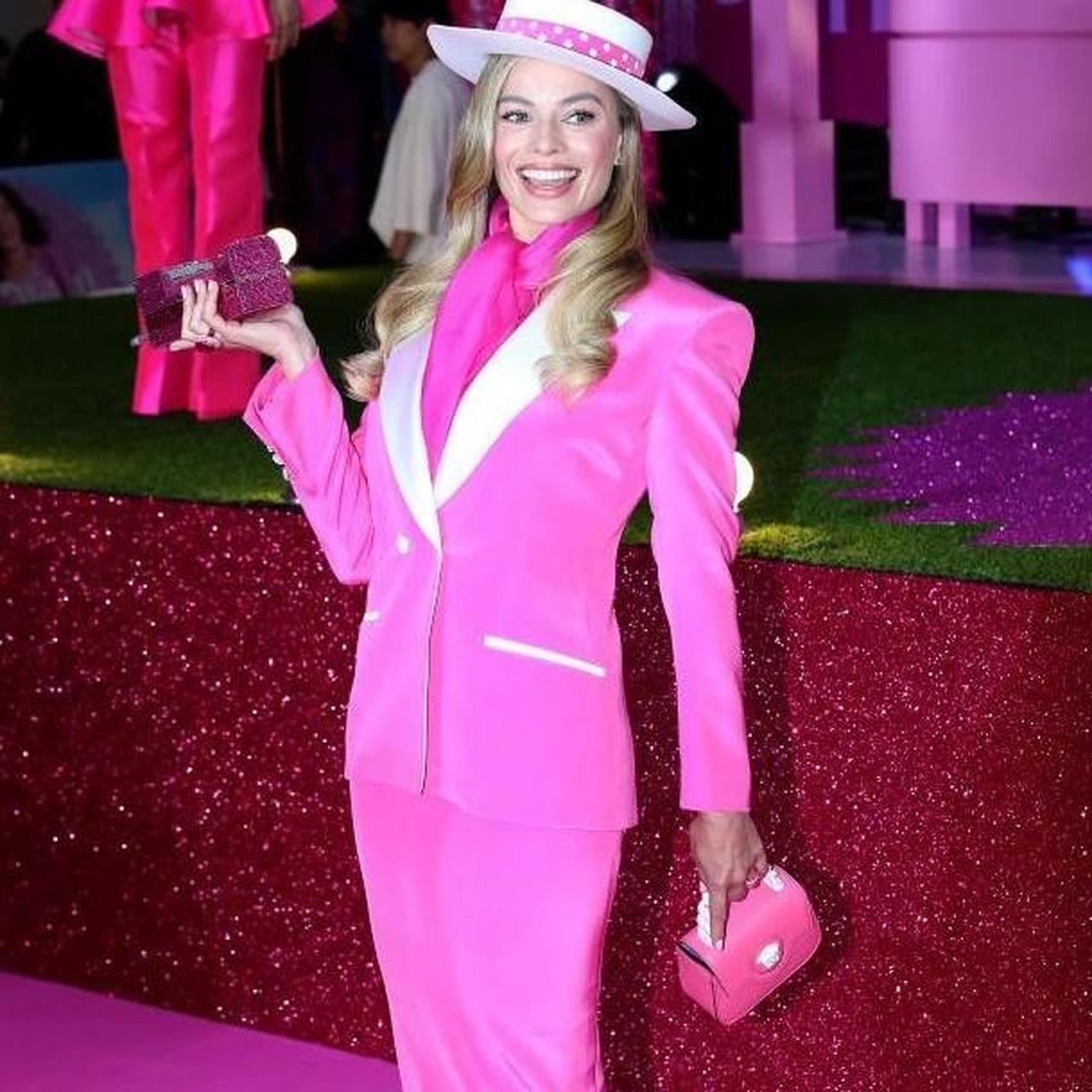 Barbie Movie Margot Robbie Pink Uniform Day To Night Depop