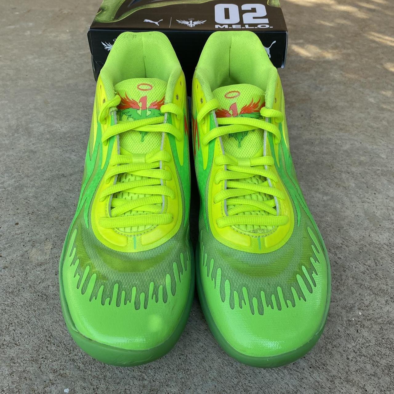 Puma Melo 2 Slime men’s US 9.5 good condition, worn... - Depop
