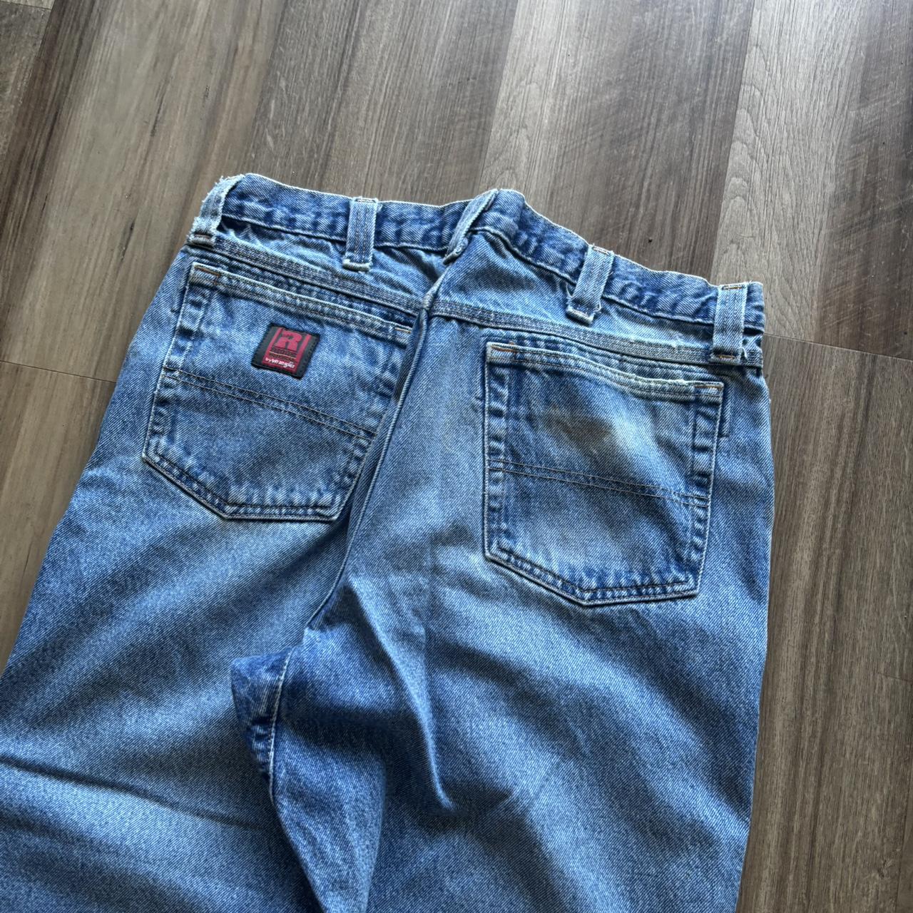 Wrangler rig denim workwear baggy jeans. Size:... | Depop