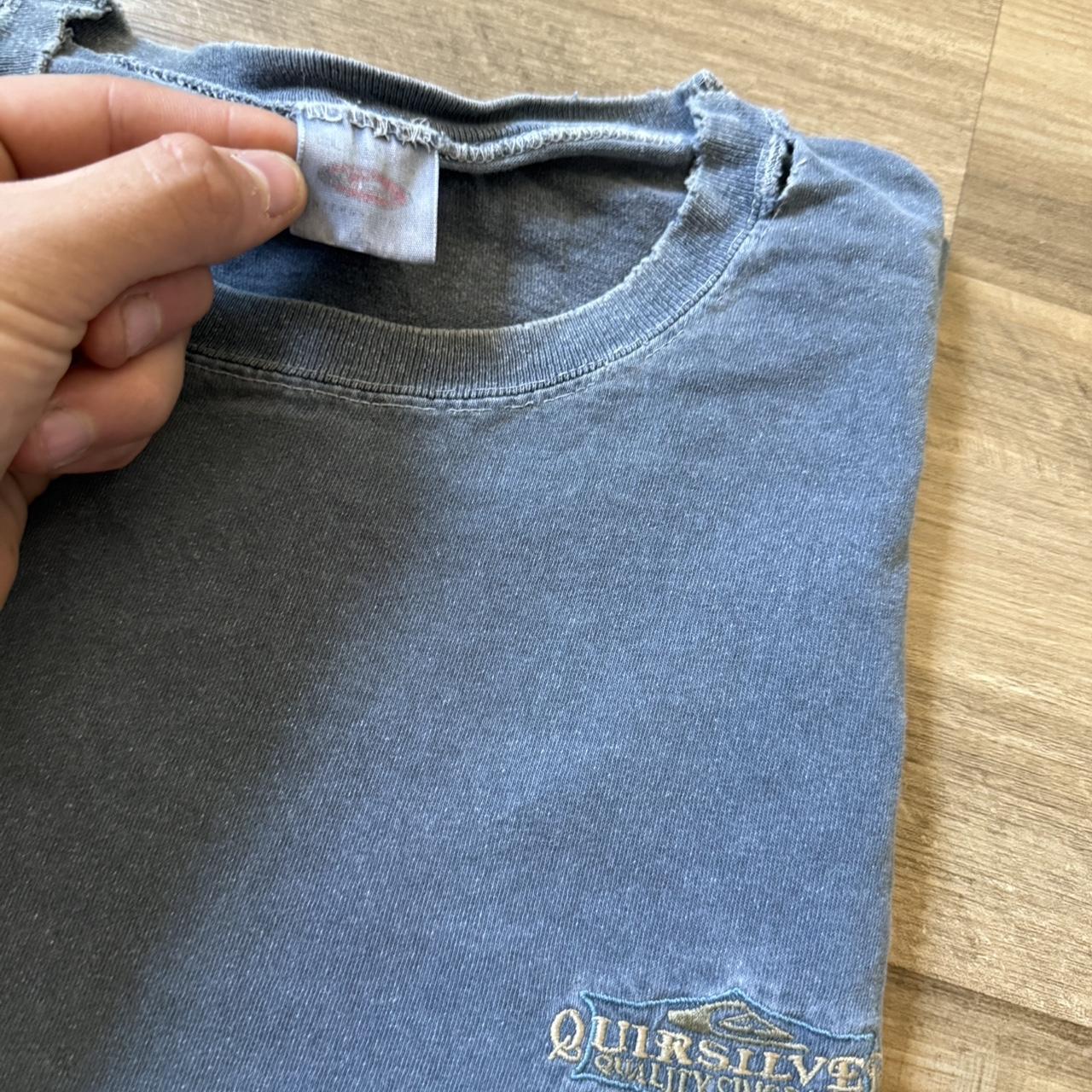 Vintage 90s Quicksilver single stitch, embroidered... | Depop