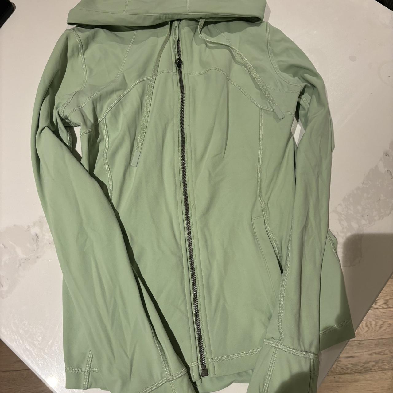 Lululemon zip up jacket with hood. Like new, size 8 - Depop