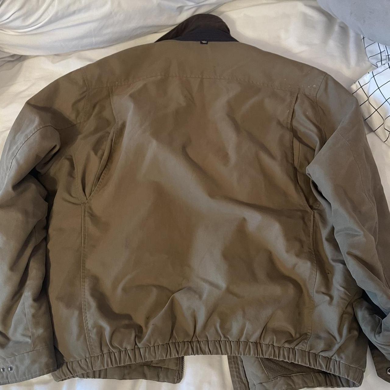 men’s heavy coat hidden pocket slight demarcation... | Depop