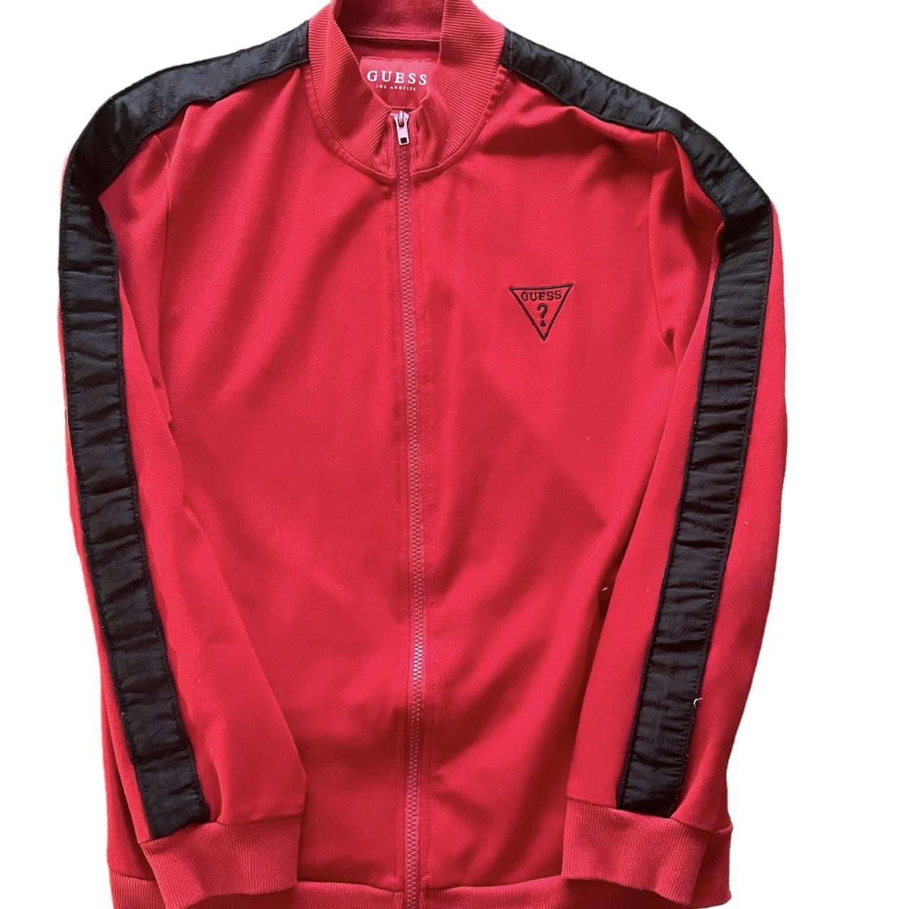 Guess Red TrackSuit Sized Medium Lightly Used Like... - Depop