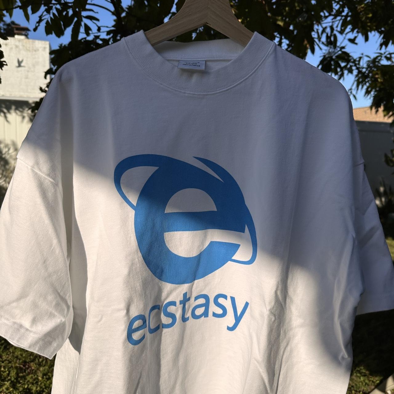 Vetements Ecstasy tee Like new 31L x 26W super... - Depop