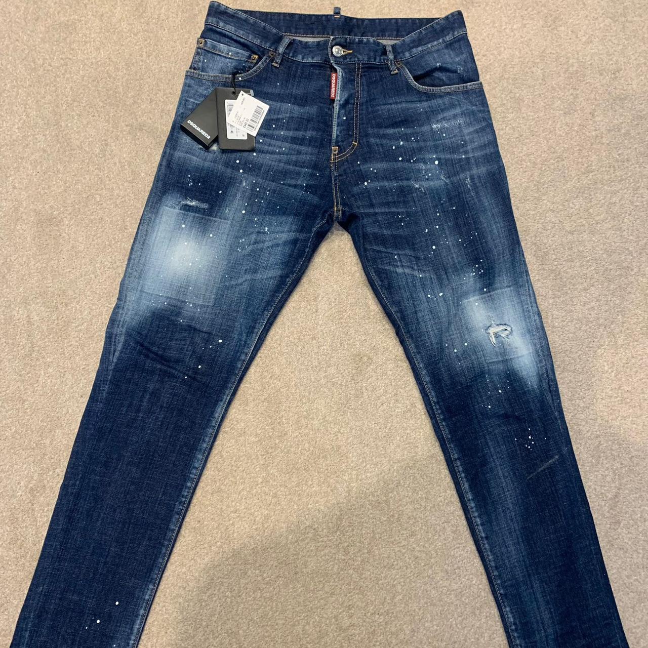 Blue DSQ Jeans - £250 (Bought for £445) Size EU 46... - Depop