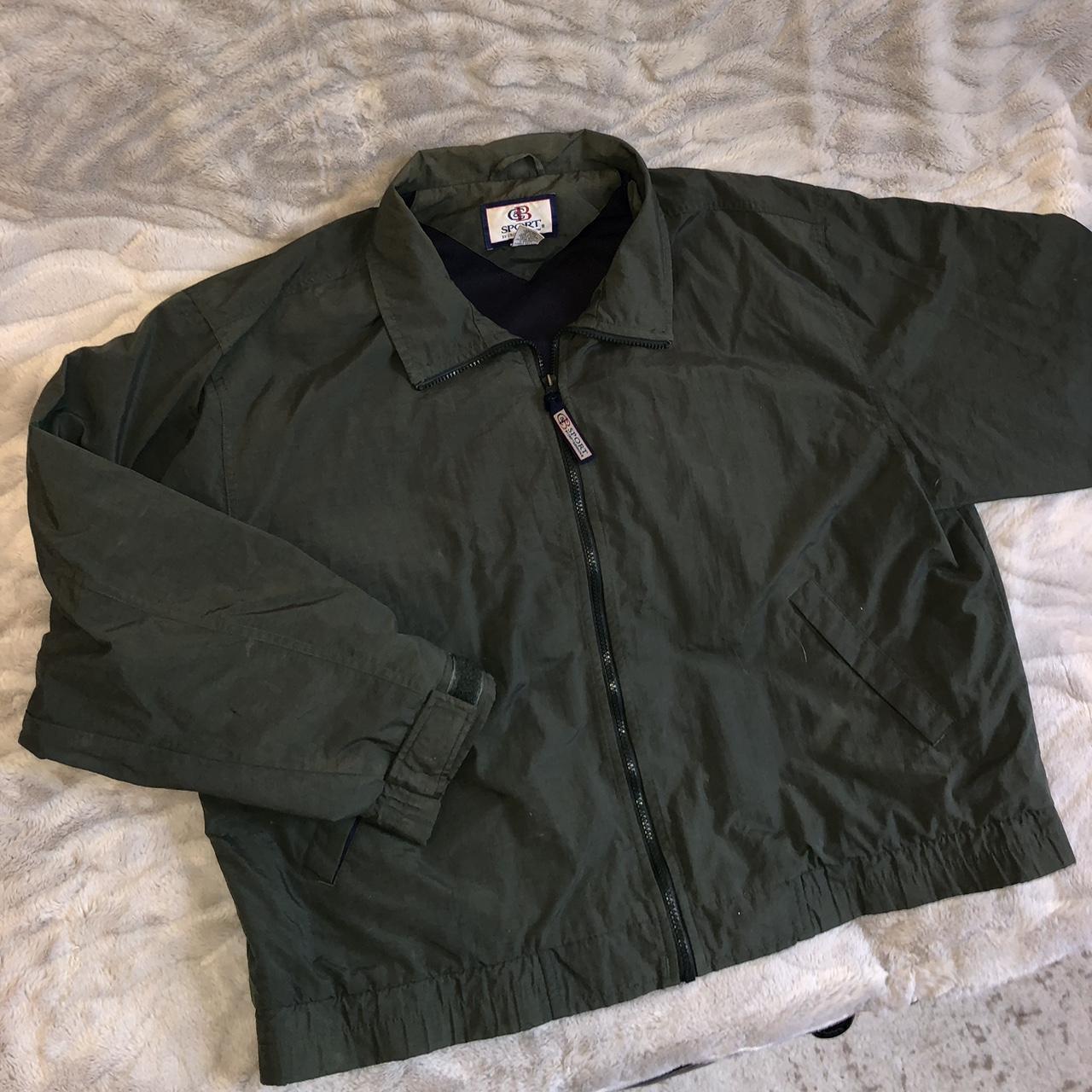 Croft & Barrow Men's Green and Khaki Jacket | Depop