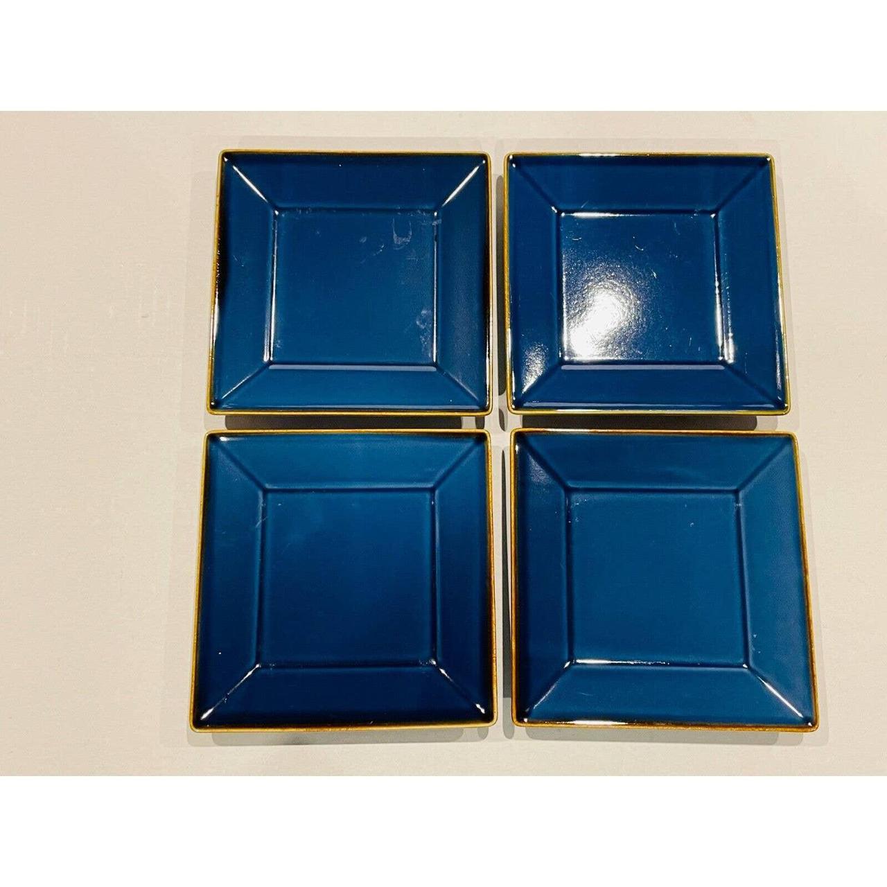 Pottery Barn Asian Square Appetizer Plates Set of... - Depop