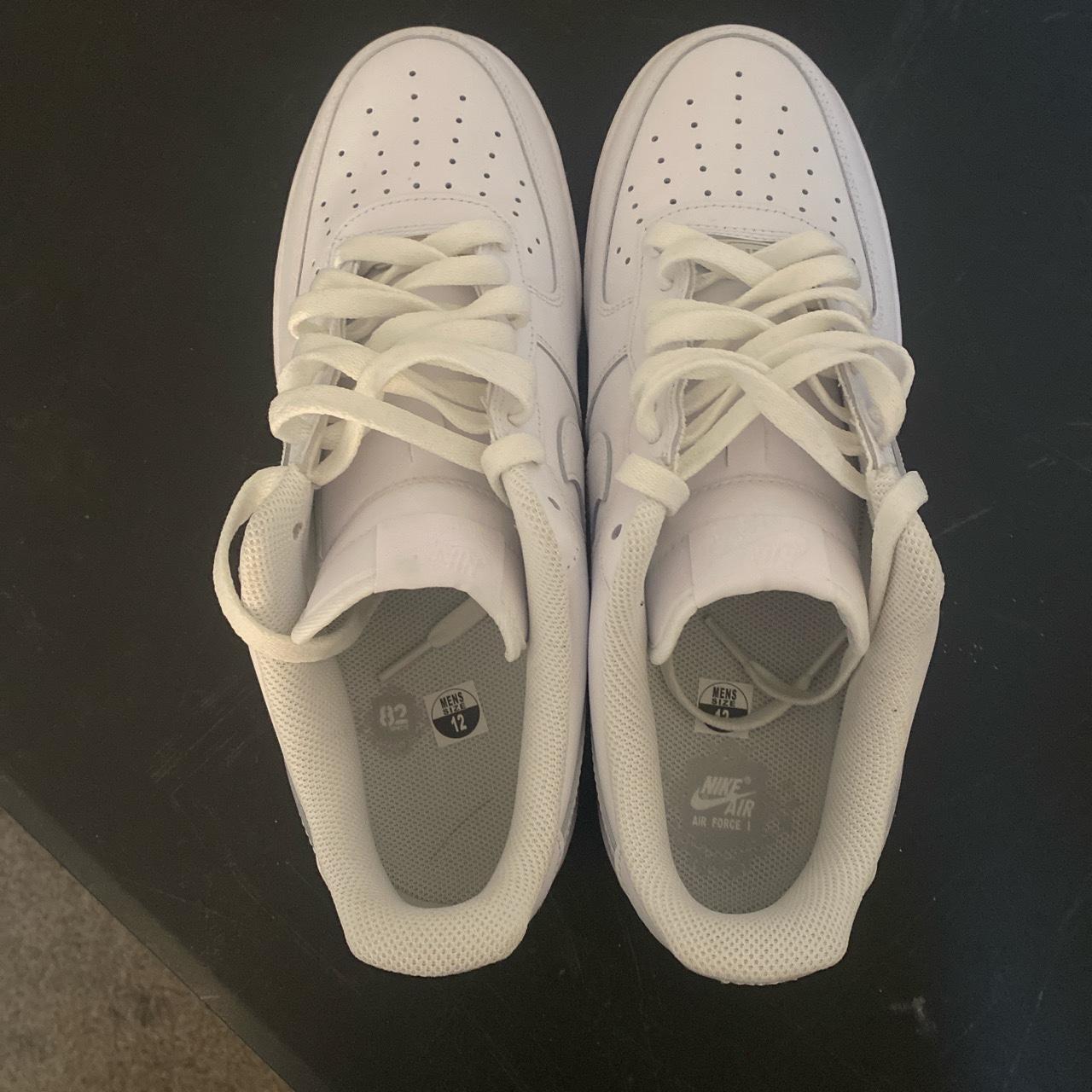 Nike Air Force 1 low tops, great, barely worn... - Depop