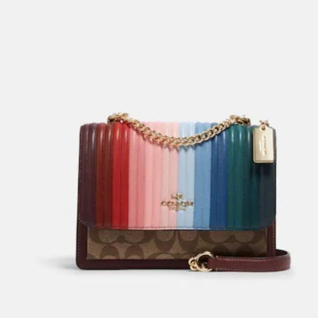 SK Coach C1446 Klare Leather Chain Strap Shoulder... - Depop