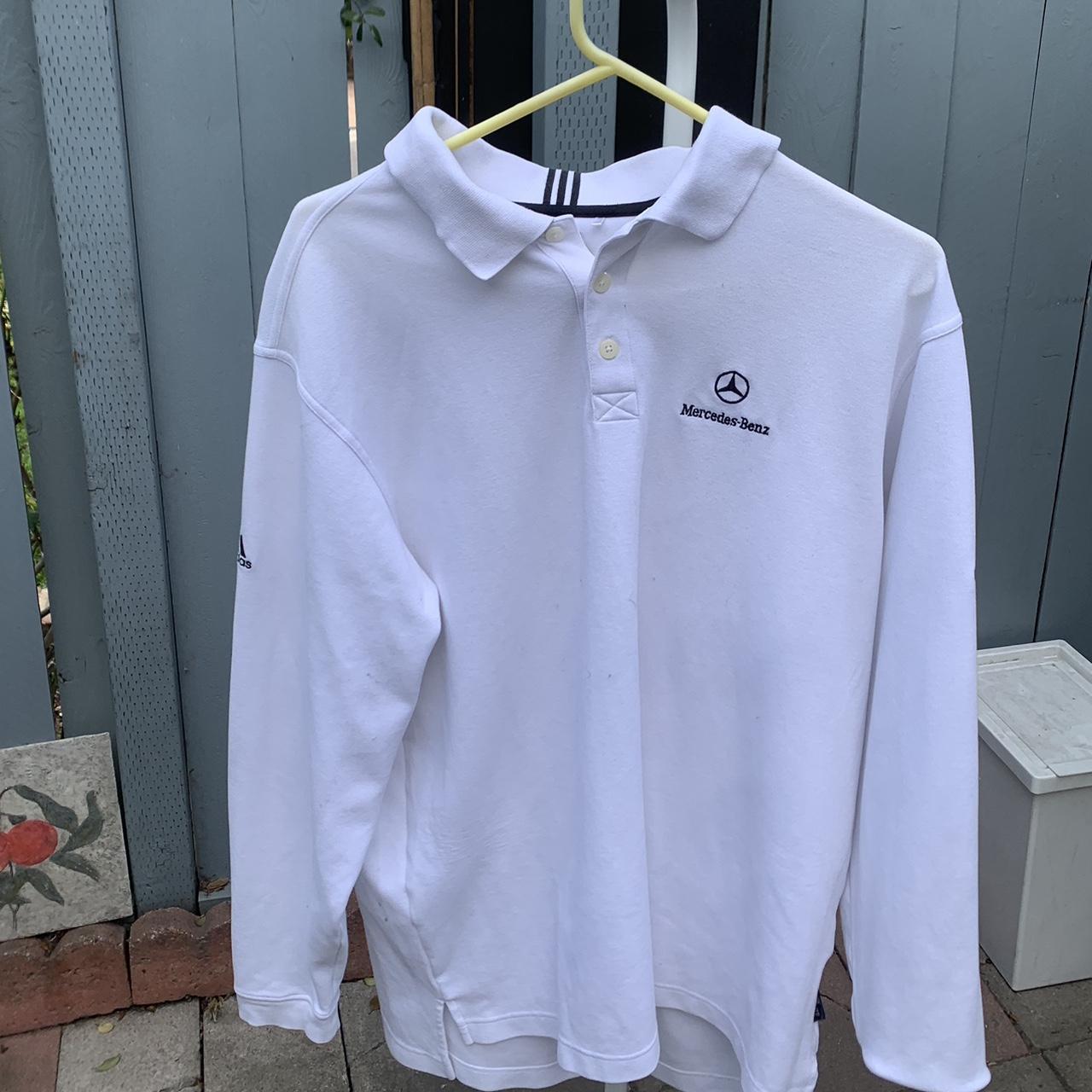 Adidas-Mercedes dri fit long sleeve - Depop